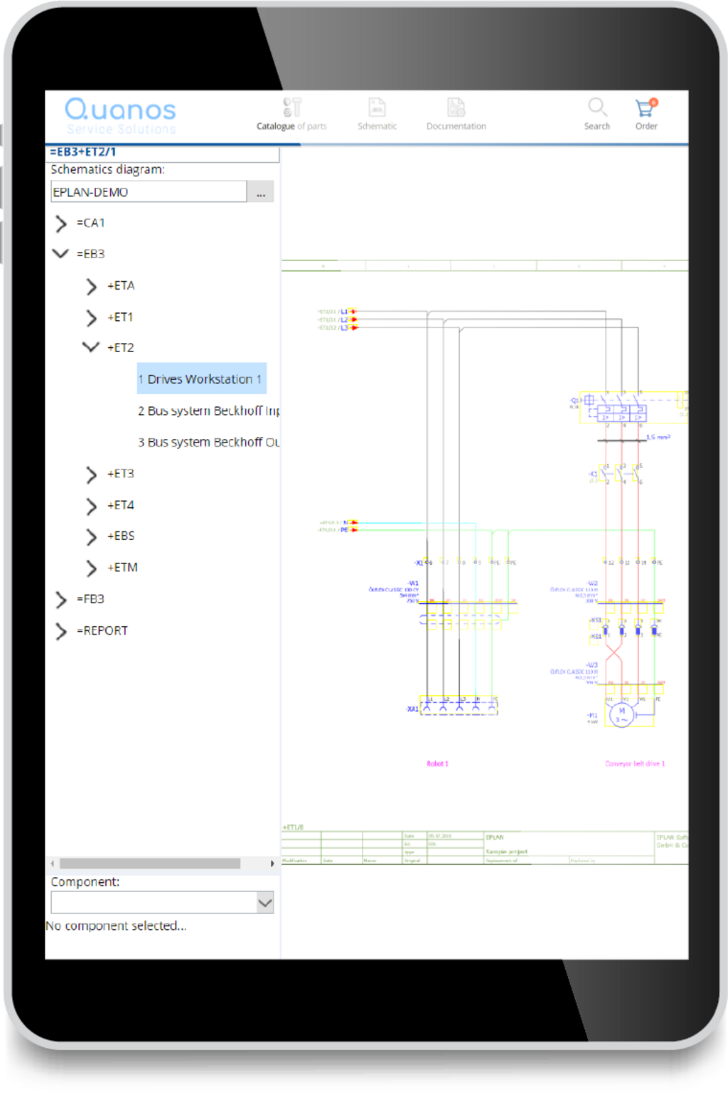 Quanos SIS.one | All circuit diagrams always at hand
